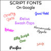 Custom Fonts on Google Drive - Miss Tech Queen
