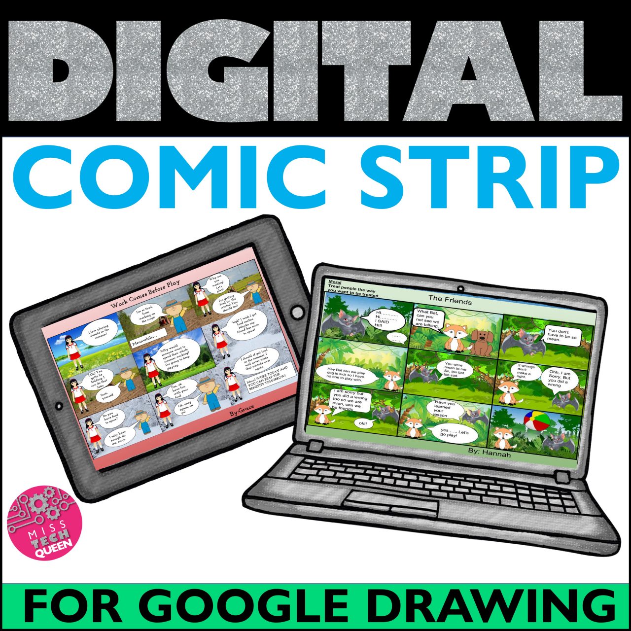 5 LOW PREP DIGITAL LEARNING ACTIVITIES - Miss Tech Queen