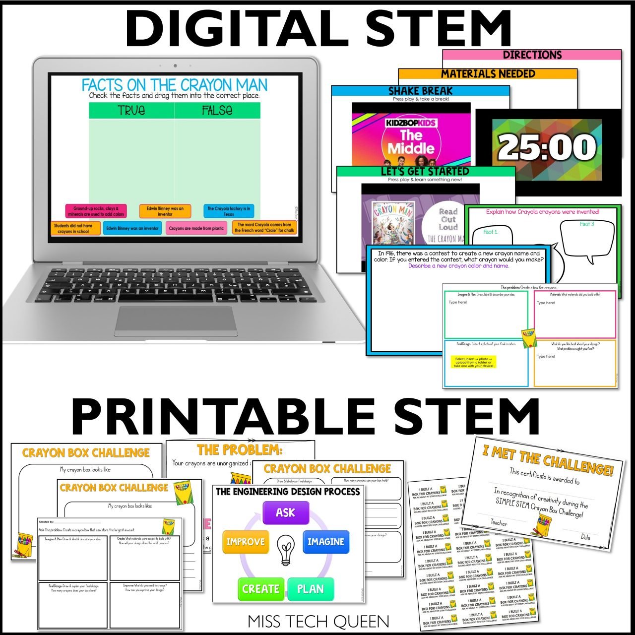Free Crayon STEM Challenge - Miss Tech Queen