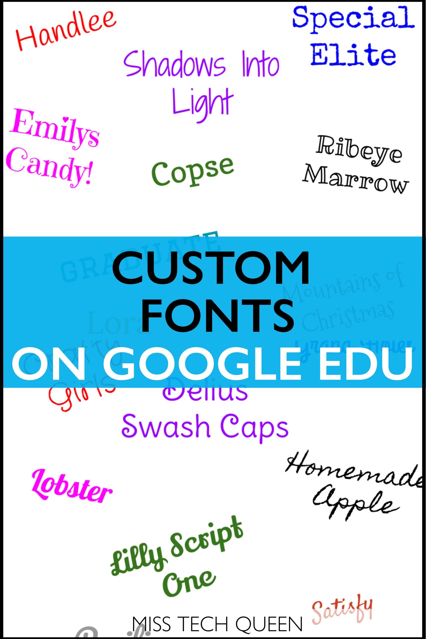 Custom Fonts on Google Drive - Miss Tech Queen