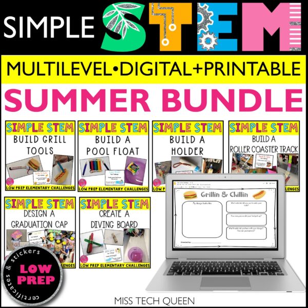 Summer STEM Activities for K-5 - Miss Tech Queen