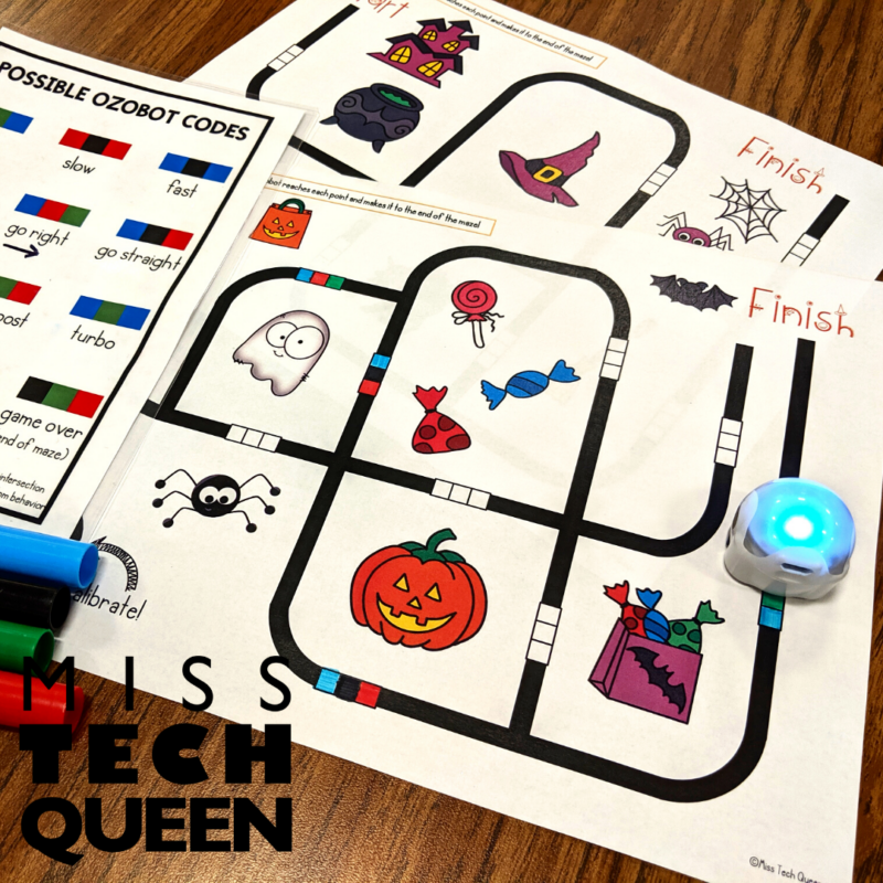 Halloween Ozobot Lessons Your Students Will Love - Miss Tech Queen