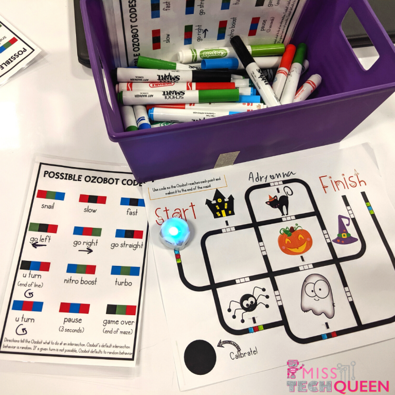 Halloween Ozobot Lessons Your Students Will Love - Miss Tech Queen