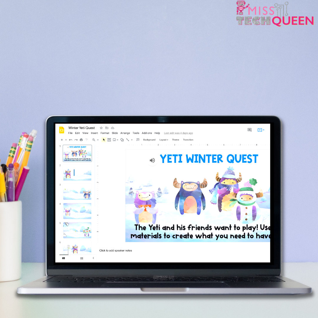 3 Digital Winter Activities Your Students Will Love - Miss Tech Queen