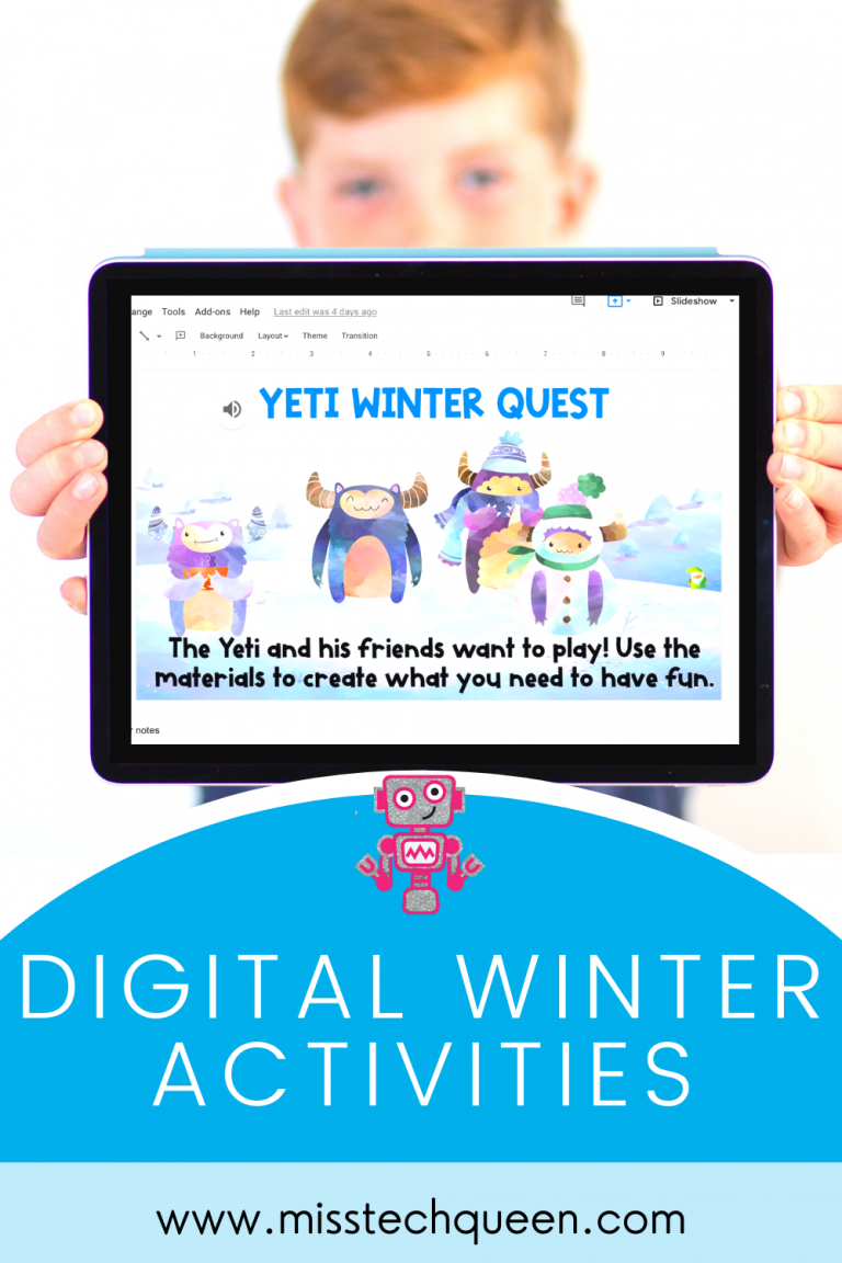 3 Digital Winter Activities Your Students Will Love - Miss Tech Queen