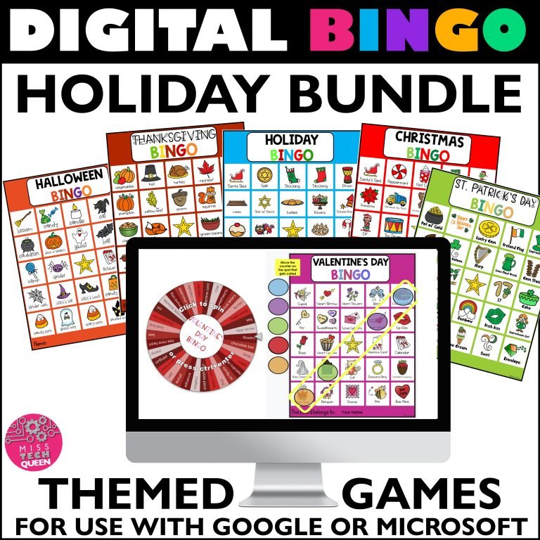 Digital Bingo How to Use it in Your Classroom - Miss Tech Queen