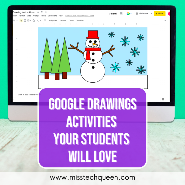 Google Drawings Activities Your Students Will Love - Miss Tech Queen