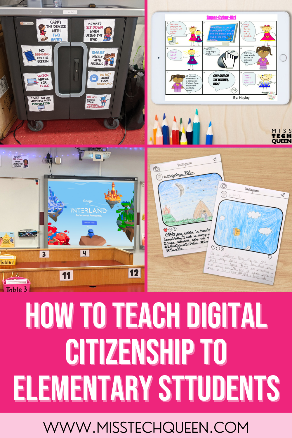 How to Teach Digital Citizenship to Elementary Students - Miss Tech Queen