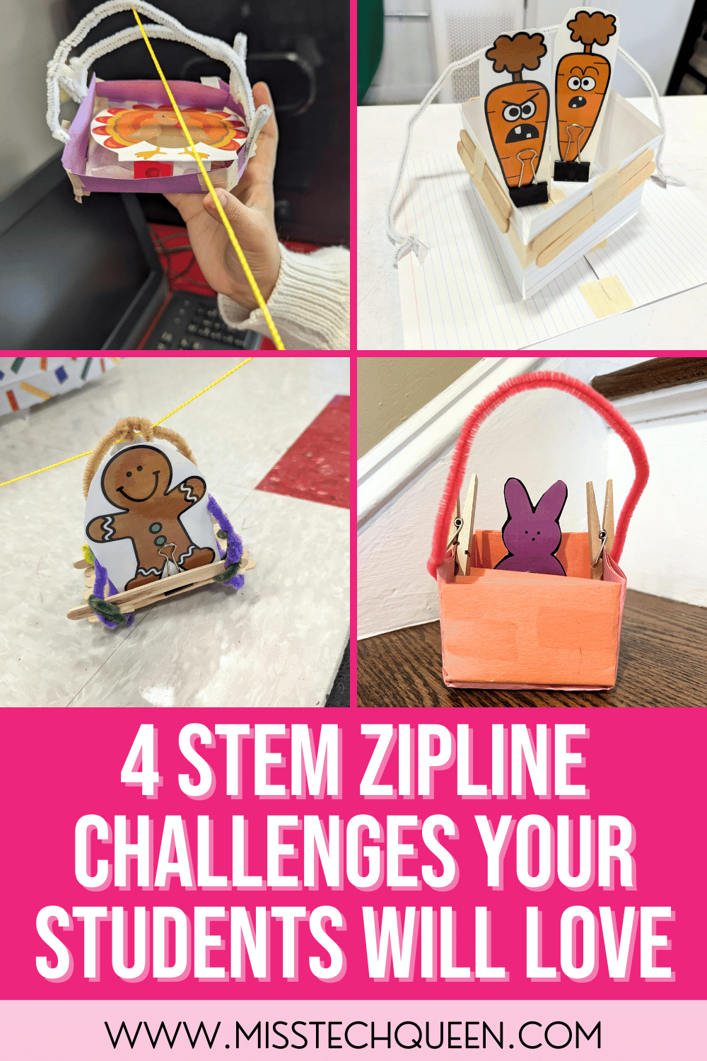 4 STEM Zipline Challenges Your Students Will Love - Miss Tech Queen