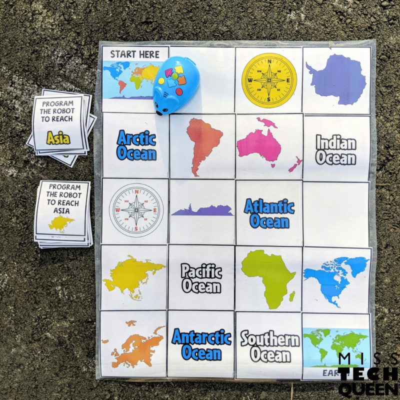 Setting Up Coding Mats for Programmable Robots - Miss Tech Queen