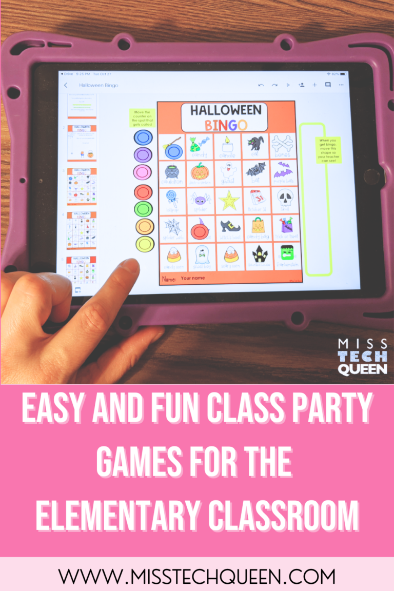 Easy and Fun Class Party Games for the Elementary Classroom - Miss Tech ...