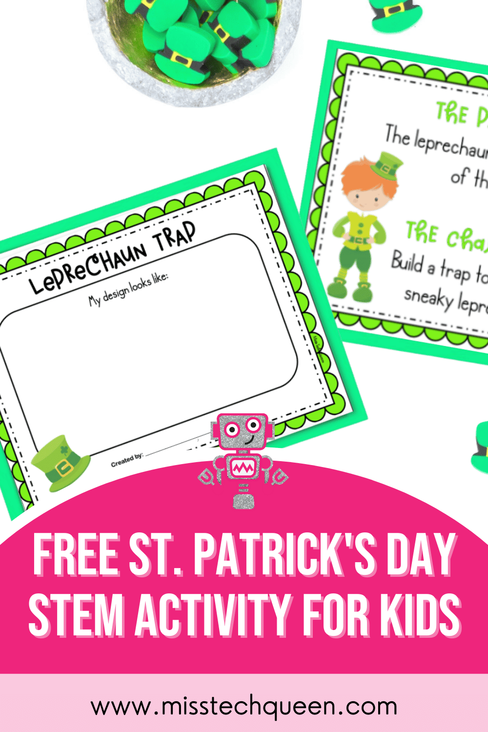 Free St. Patrick's Day STEM Activity for Kids - Miss Tech Queen